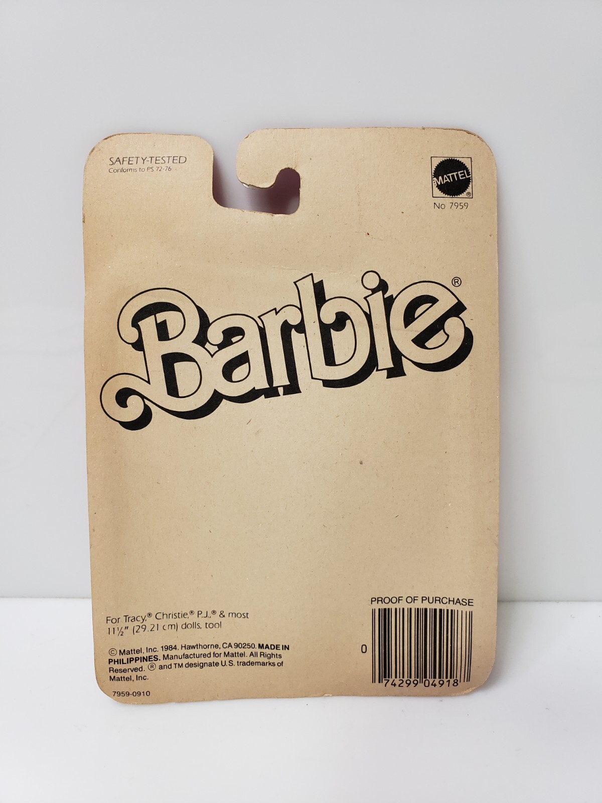 Vintage 1984 Mattel Barbie Fashion Extras 7959 | eBay