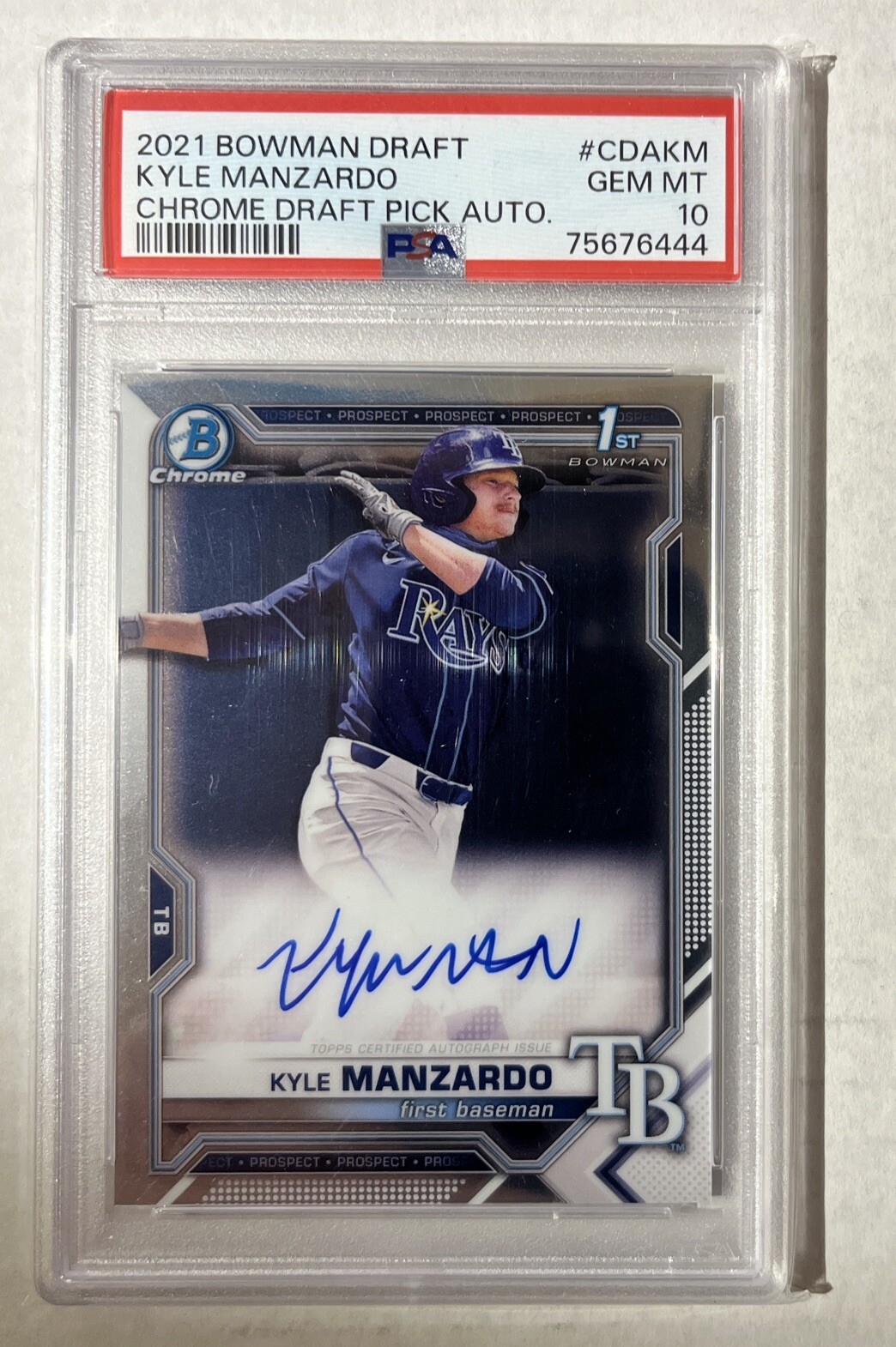 2021 Bowman Draft Kyle Manzardo Rookie Auto PSA 10 | eBay