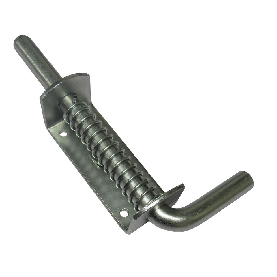 Spring Loaded Shoot Bolts X2 (Zinc Plated Drop Bolt Field Gate Stable ...