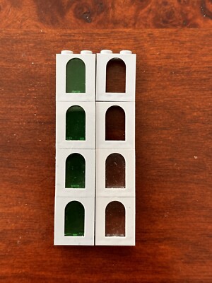 Set of 8 LEGO Arch windows Lattice Castle Harry Potter Kingdoms Green ...
