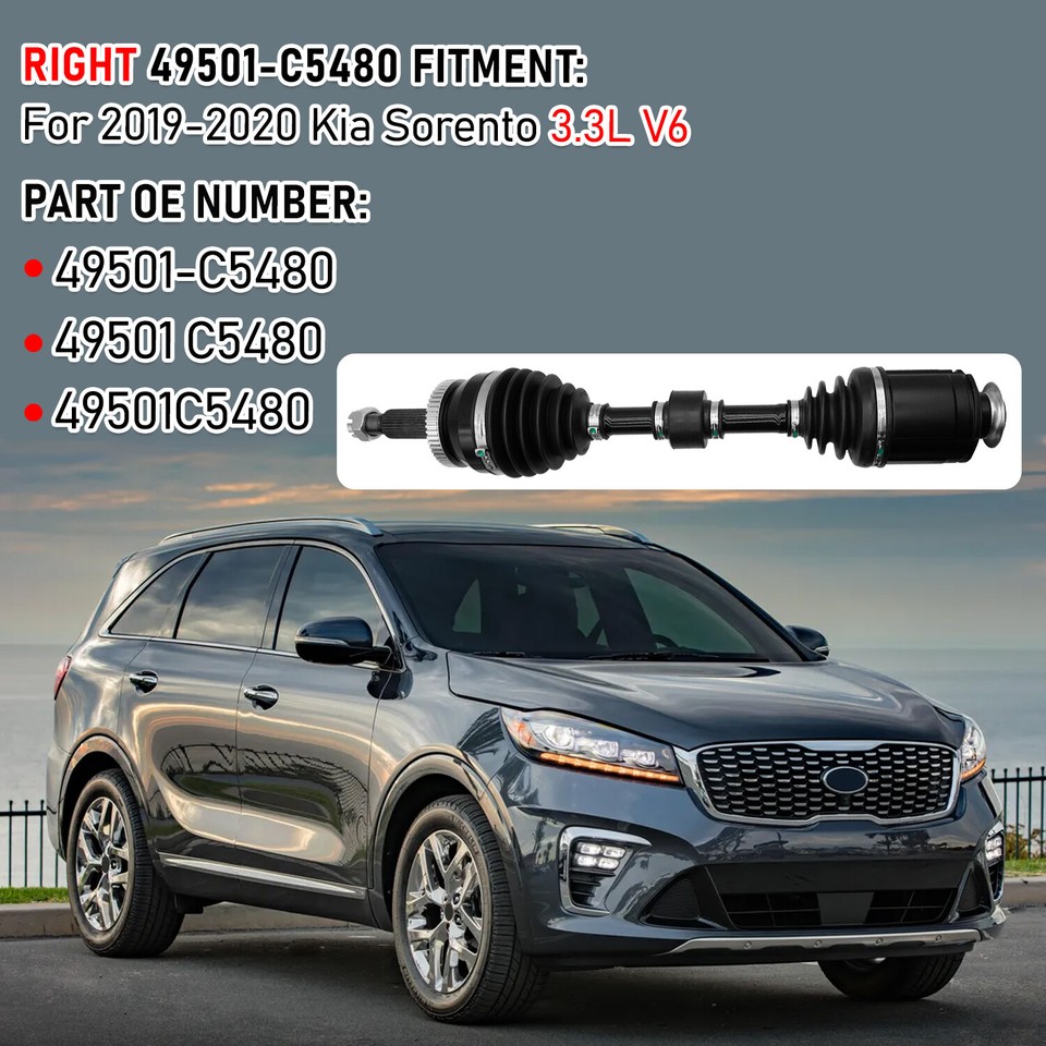49501-C5480 Right Passenger Side Outer Axle Shaft For 2019-2020 KIA ...