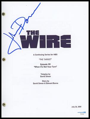 John Doman "The Wire" AUTOGRAPH Signed 'Major Rawls' Pilot Episode ...