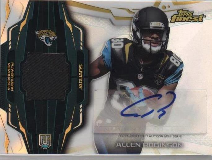 2014 Topps Finest - Rookie Autograph Patch Allen Robinson #RAP-AR (AU ...