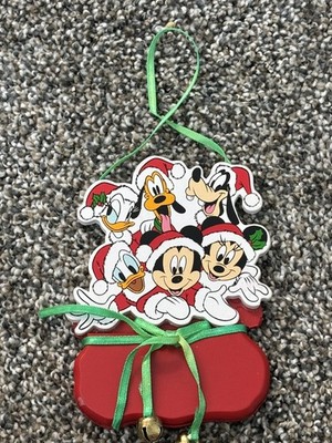 Vintage Disney Wood Mickey & Friends Christmas Ornament Taiwan | eBay