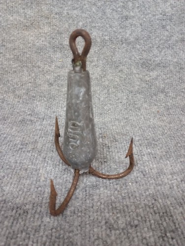 Vintage Squid Weighted Bridge Pier Gaff treble hook heavy duty | eBay