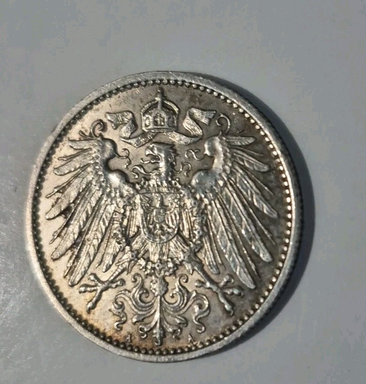 1915-A Berlin Mint German One Mark Germany World Silver Coin | eBay