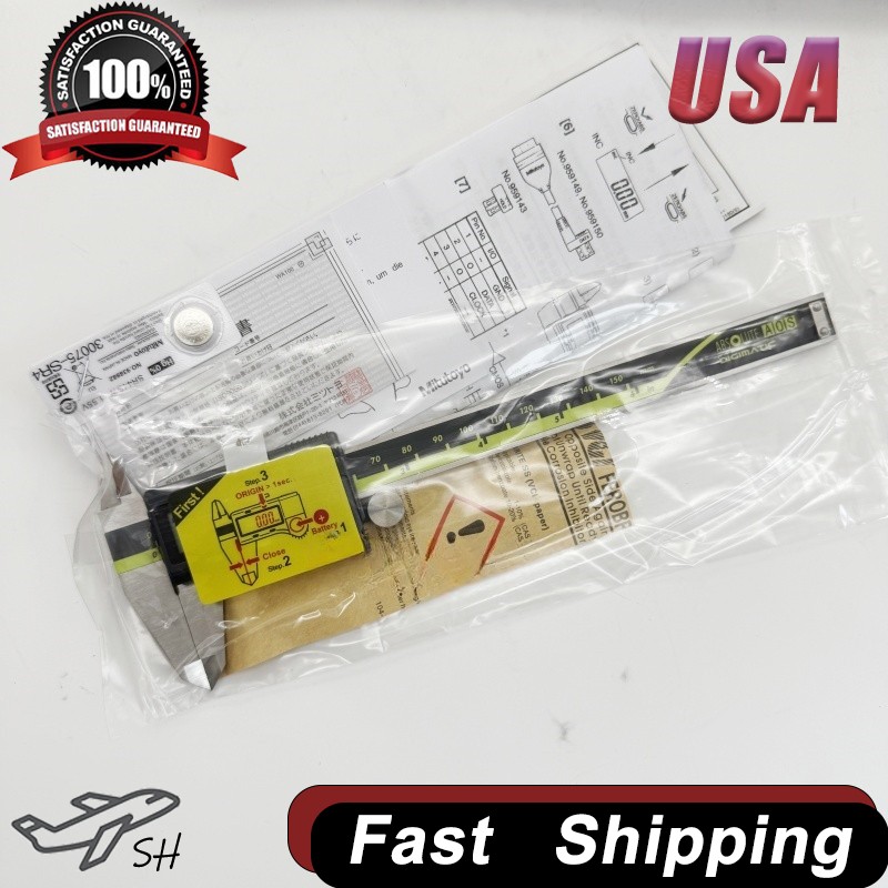 500-196-30 Mitutoyo New Digital Caliper 0-6" (150mm) Absolute Encoder ...