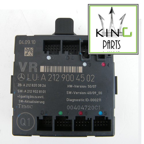 MERCEDES W212 E220 2010-15 CONTROL UNIT MODULE FRONT DOOR RIGHT SIDE ...