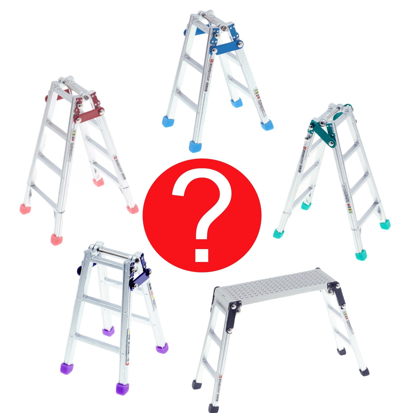 Diecast Metal Miniature Step Ladder Diorama Garage Workshop Prop ...