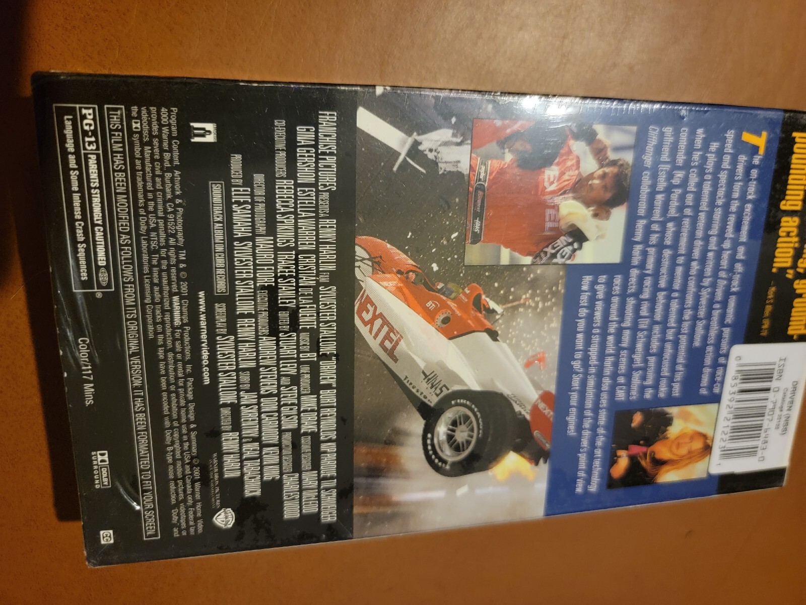 Driven VHS 2001 Sylvester Stallone Burt Reynolds Gina Gershon Racing ...