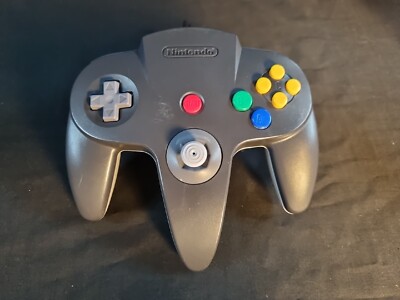 Genuine Official Nintendo N64 Controller Black and Grey Stick in Good ...