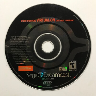 Virtual On Sega Dreamcast Rare Disc Only Tested Near Mint + New Jewel ...