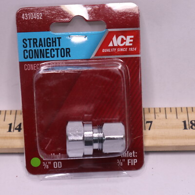 Ace Straight Connector Brass FPT To Compression 3/8" x 3/8" 4310462 | eBay