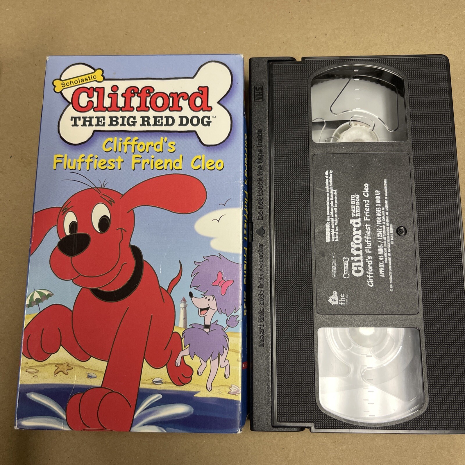 Clifford the Big Red Dog - Cliffords Fluffiest Friend Cleo (VHS, 2001 ...