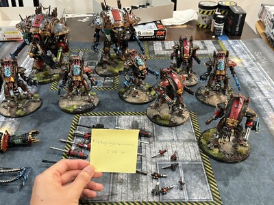 Warhammer 40k Chaos Knights Army Pro Painted w/ Free Hand 2k points ...