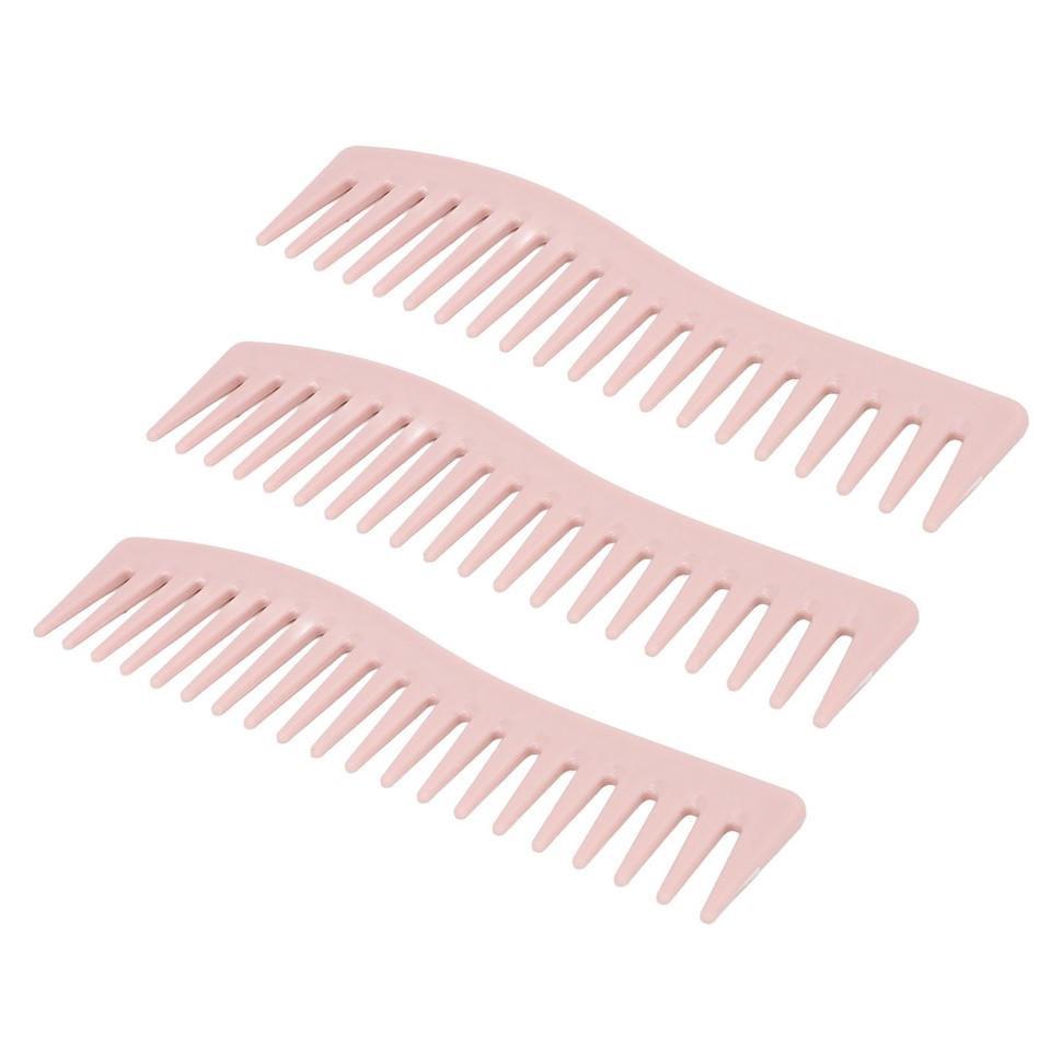 10PCS Hair Detangling Comb Plastic Wide Tooth Compact Professional ...