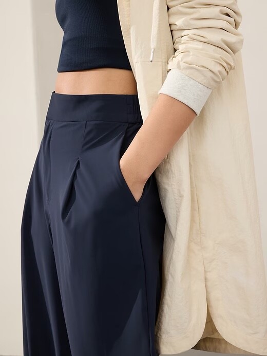 ATHLETA Pinnacle High Rise Trouser 16 | Navy Pant #472041 NEW | eBay