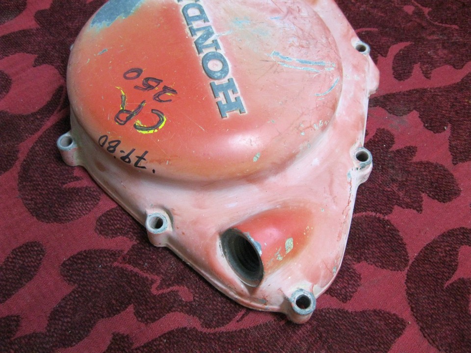 78-79 HONDA CR250 R CR 250 ELSINORE LEFT CRANKCASKE CLUTCH COVER 11340 ...