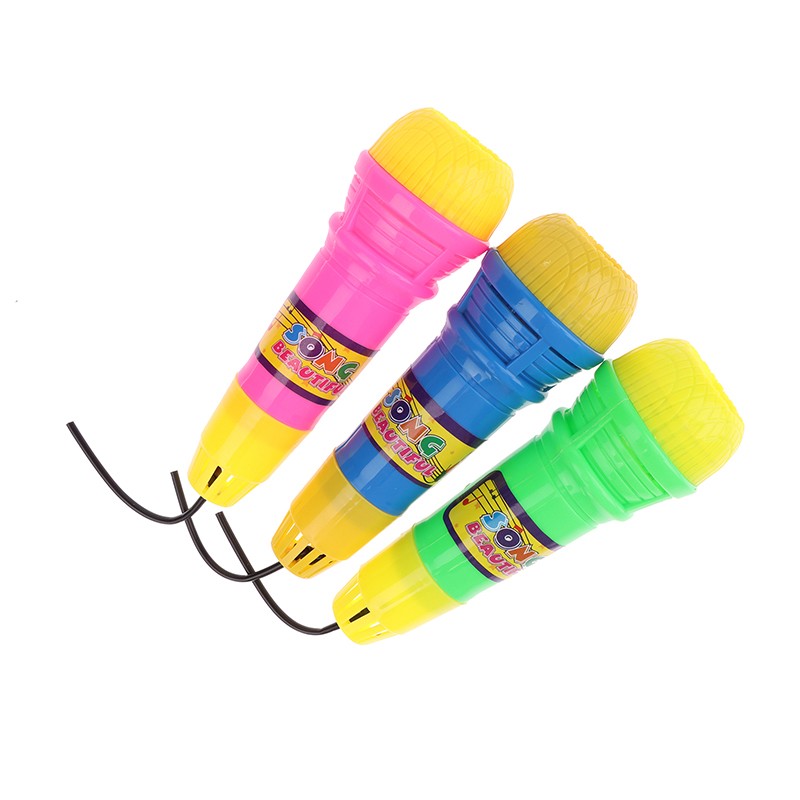 Simulated Microphone Props Multicolor Echo Microphone Toy For Children ...