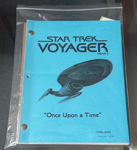 Star Trek Voyager Production Original Script "Once Upon a Time ...