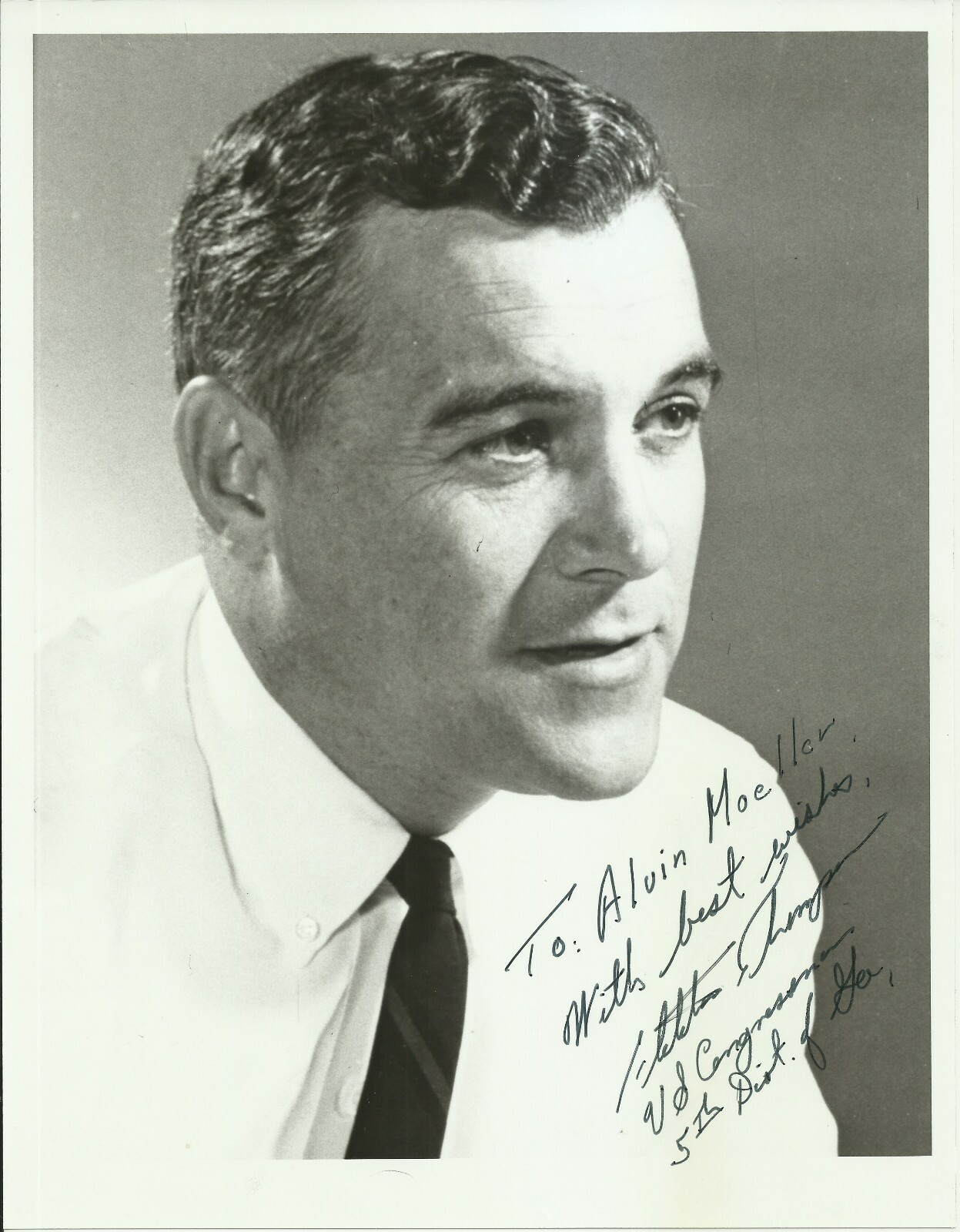 Fletcher Thompson - U.S. Representative Original Autograph 8x10 Signed ...