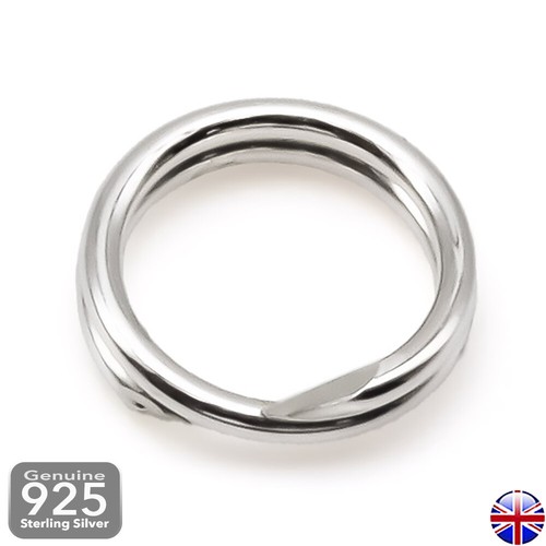 925 Sterling Silver Split Ring 4 5 6mm Double Jump Ring Jewelry Repair Pendant | eBay UK