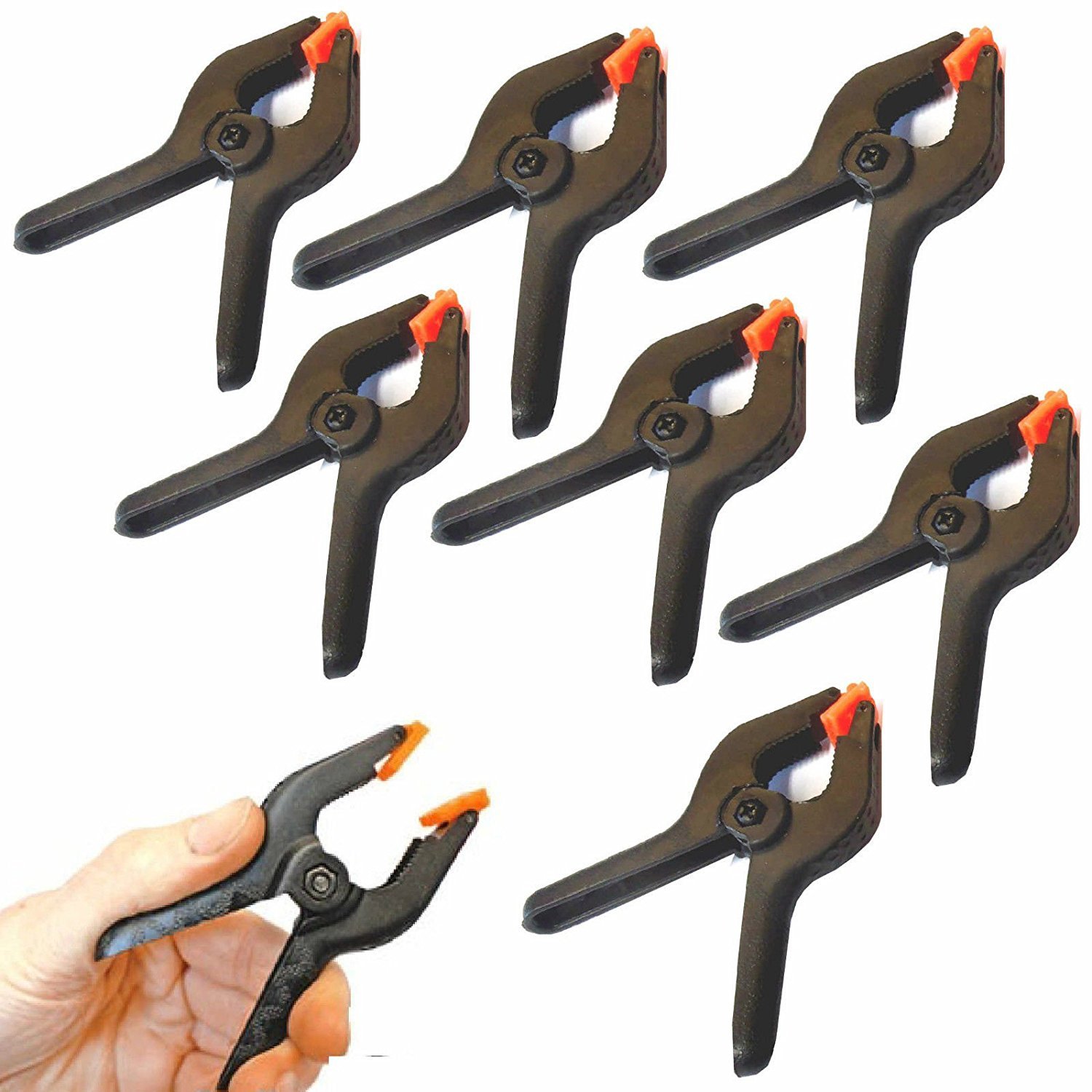 6 PACK A Type Plastic Spring Clips 3in Heavy Duty Spring Clamps Market ...