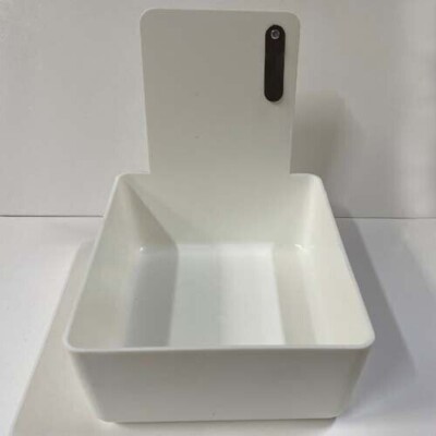 White Dental Lab Pan w/Stainless Steel Clip 20pk 7" x 5¾" x 2½"Made in ...