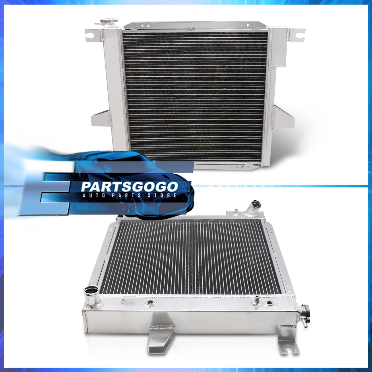 For 98-01 Ford Ranger Mazda B2500 2.5L 2 Row Dual Core Cooling Aluminum ...