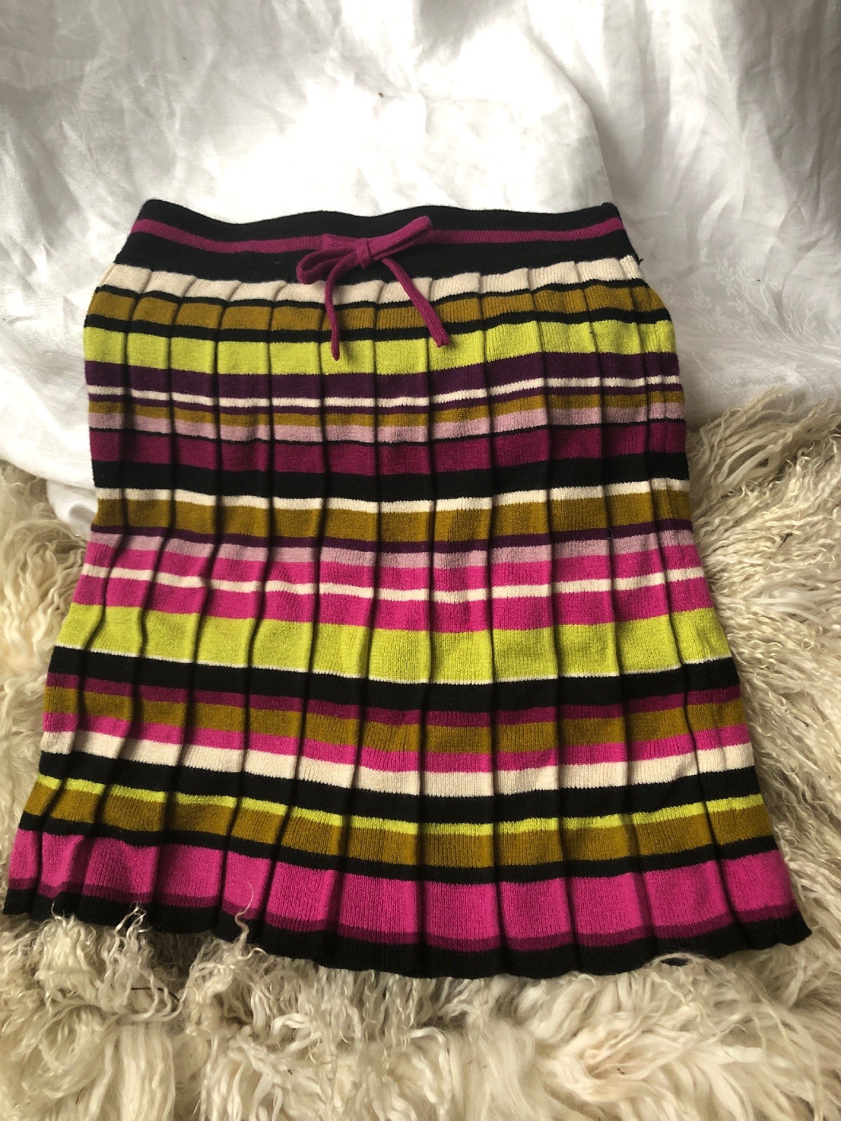 MISSONI for Target Girls Kids Pleated Striped Knit Skirt Size XL 4T/5T ...