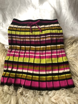MISSONI for Target Girls Kids Pleated Striped Knit Skirt Size XL 4T/5T ...