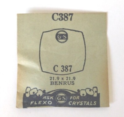 G-S Flexo Watch Crystal C387 Benrus 21.9 x 21.9 | eBay