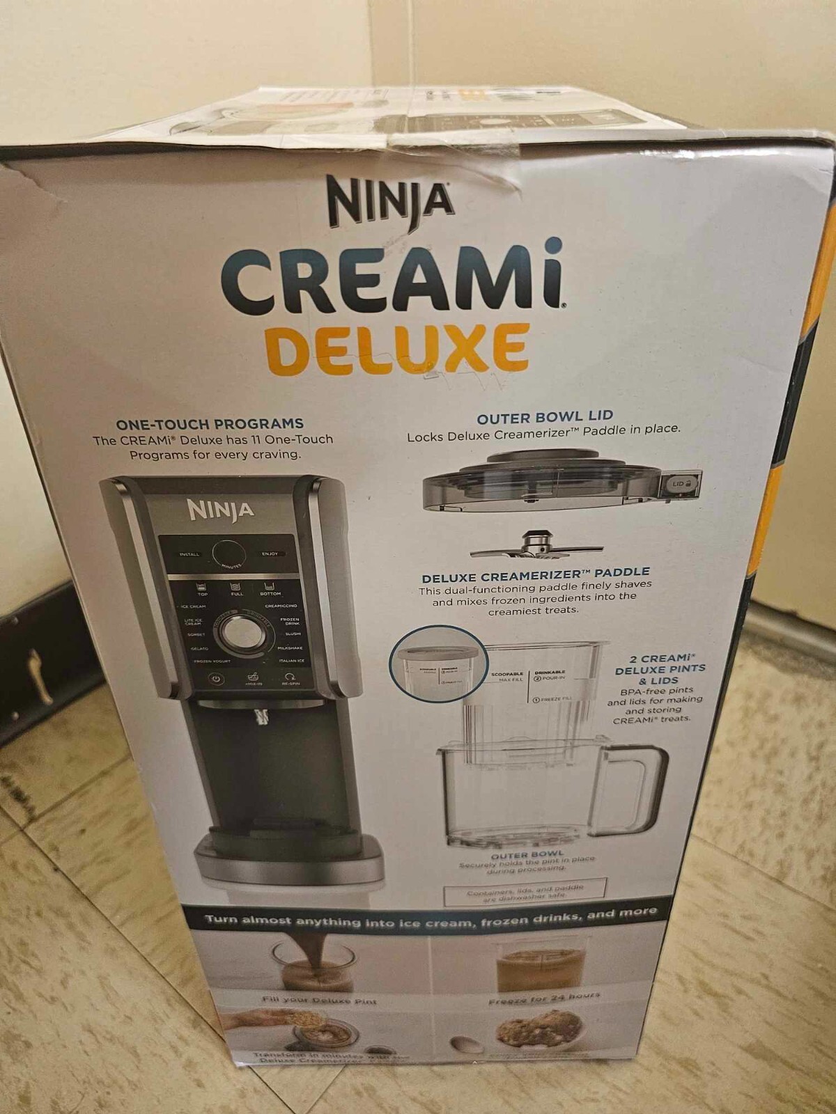 New Ninja CREAMi Deluxe 11-in-1 Ice Cream and Frozen Treat Maker ...