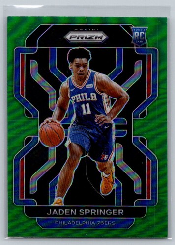 2021 Panini Prizm #317 Jaden Springer Green Prizm RC 76ers | eBay