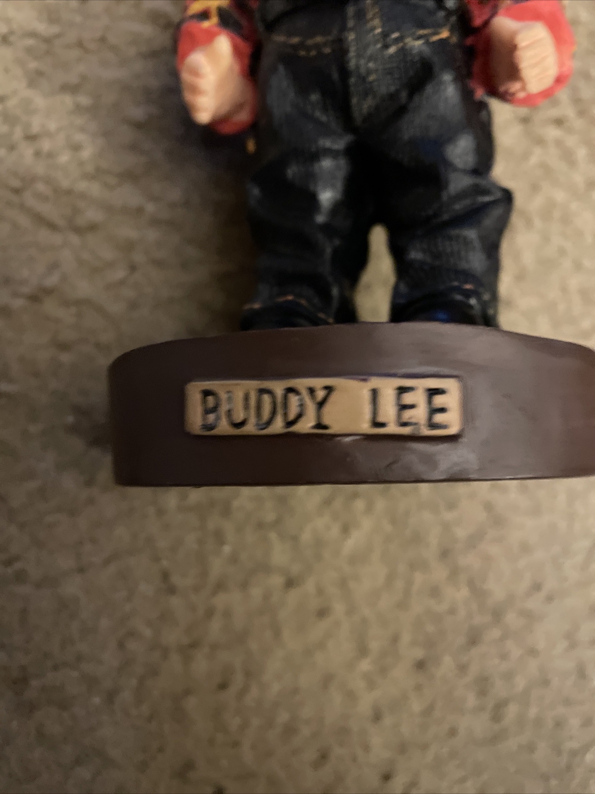 Vintage Buddy Lee Dungarees Jeans Promotional Bobblehead Red Plaid ...