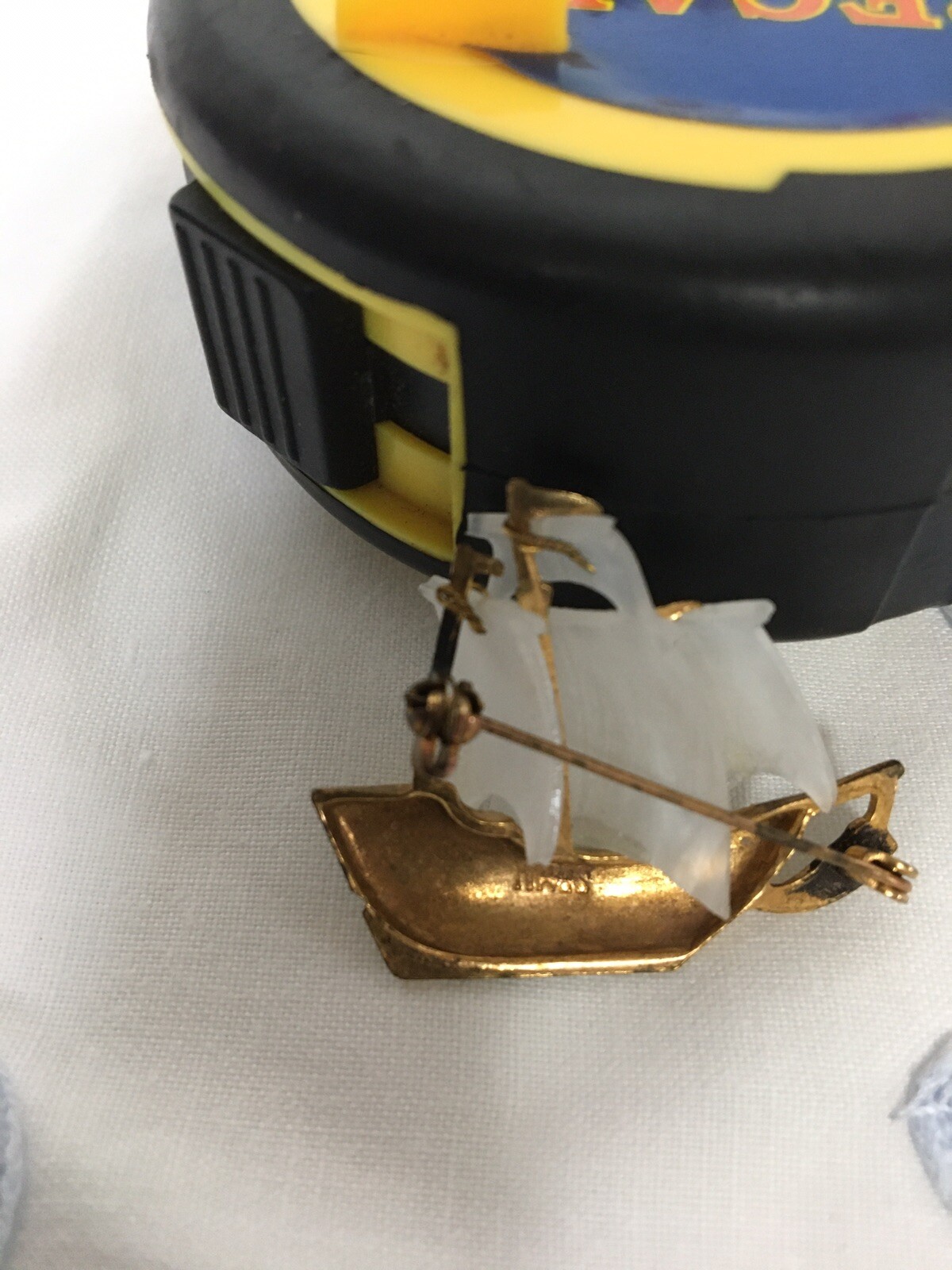 BROACH SPAIN Ship With Faux Pearl Sails Approx. 1 And 3/4 Inch Long | eBay