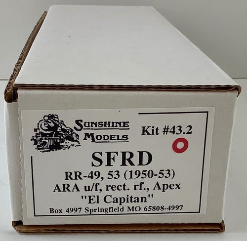 Sunshine Models HO resin kit 43.2 Santa Fe SFRD RR-49 53 ATSF Steel ...