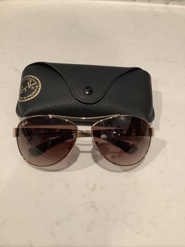 RAY-BAN AVIATOR Sunglasses RB3386 3N Mint Condition Barely Used Made In ...