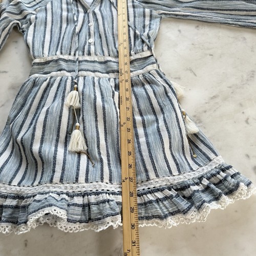 Bell by Alicia Bell Tuckernuck blue and white Striped dress Size XS | eBay