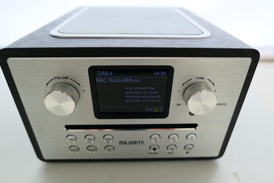 Majority Homerton 2 - CD/FM/DAB+ Internet Radio - Bluetooth Speaker ...