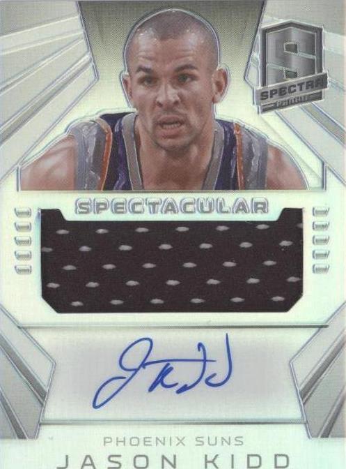 2014-15 Panini Spectra - Spectacular Swatch Signatures Jason Kidd #SS ...