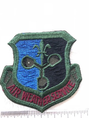 AIR WEATHER SERVICE US AIR FORCE PATCH Subdued USAF Vintage (Blue Black ...