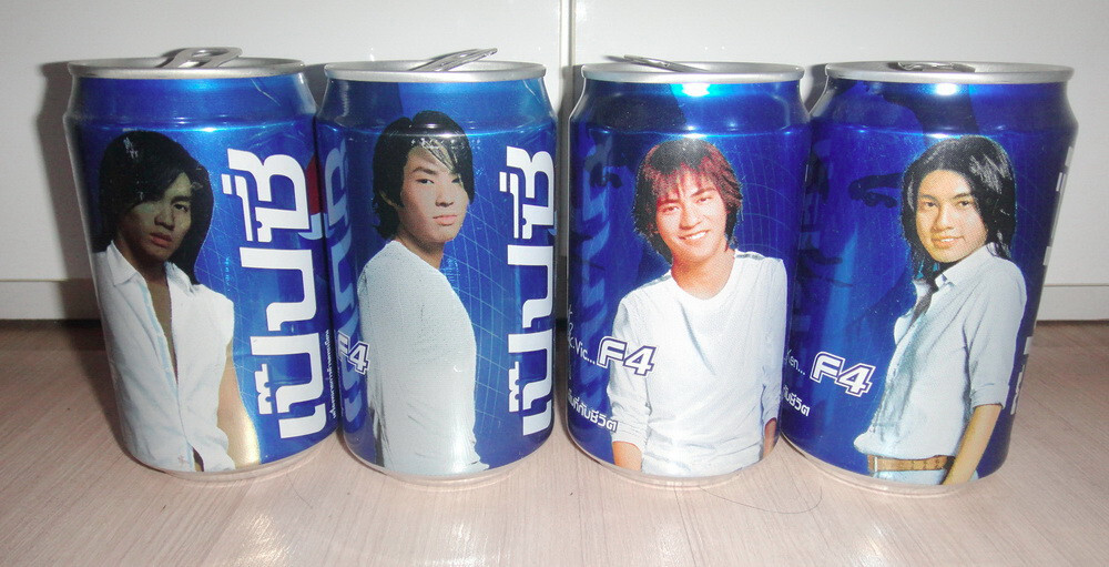 F4 Boys Over Flowers Taiwan Jerry Vanness Ken Vic Pepsi Thailand Can X ...