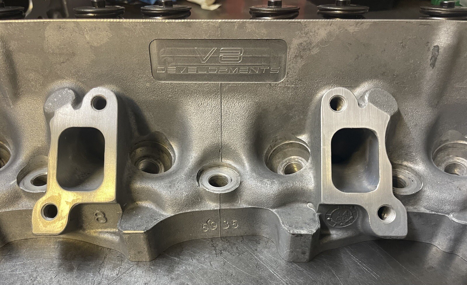 V8Developments CNC Terminator Pair Cylinder Heads Fast Road Race V8 TVR ...
