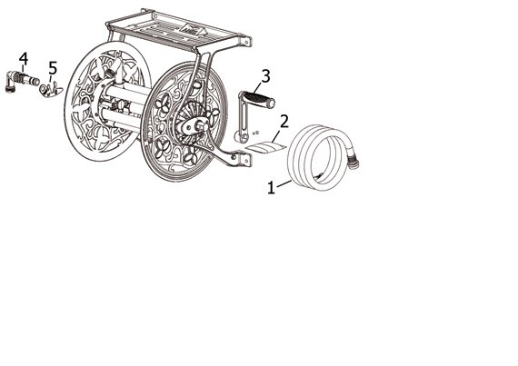 Ames Hose Reel Parts List Verve Freestanding Or Wall Mounted Manual