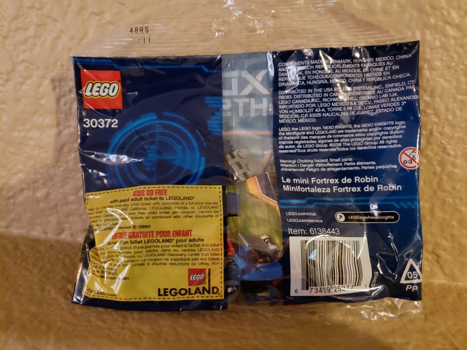 New Lego Nexo Knights # 30372 - Robin's Mini Fortex - Retired | eBay