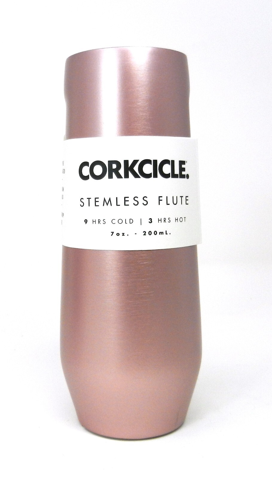 Corkcicle Stemless Flute Rose Metallic 7oz | eBay
