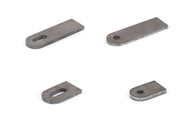 Anschweißlasche Halter Metall roh Stahl Blech Lasche Geländer Langloch ...