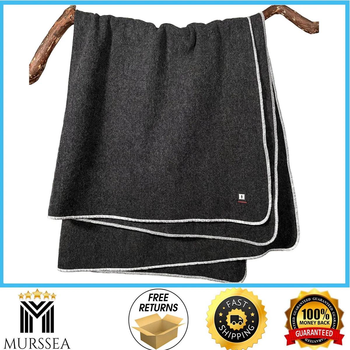 100% Wool Blanket Military Surplus