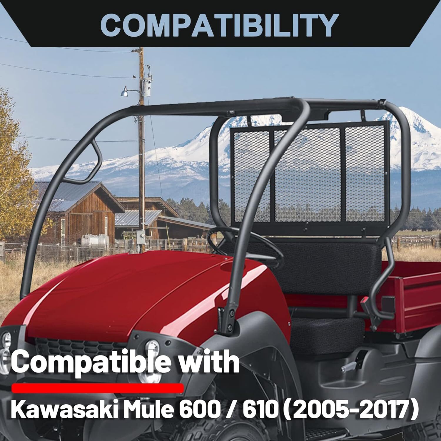 Waterproof UTV Bucket Seat Covers for Kawasaki Mule 600/610 UTV Mule ...